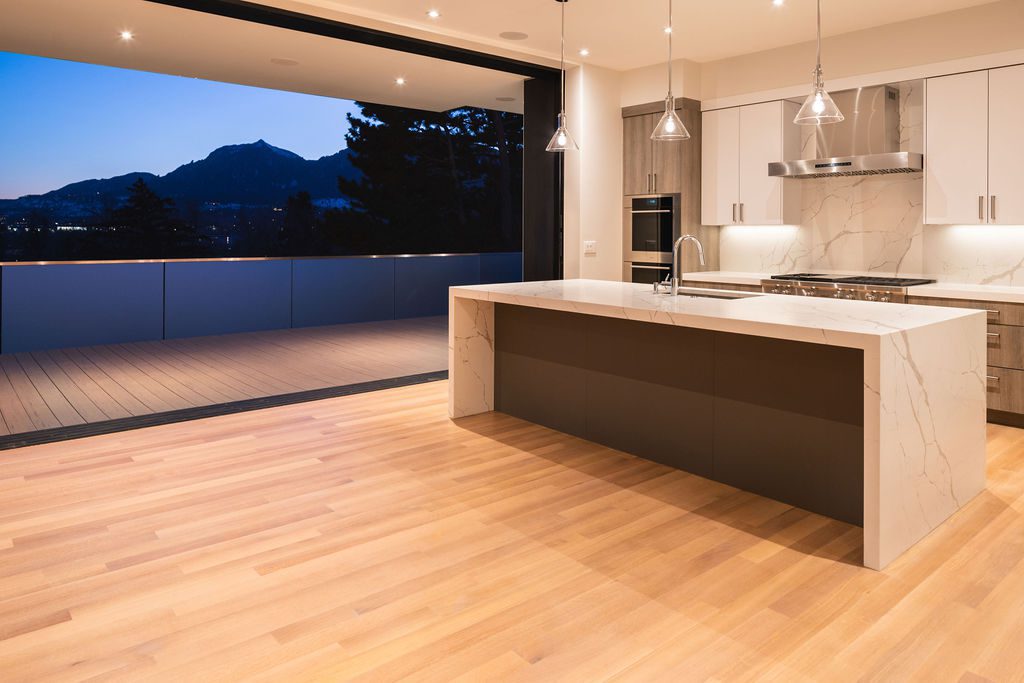 2330-Balsam-Kitchen-Twilight-Doors-Open - Rob Luckett Builders